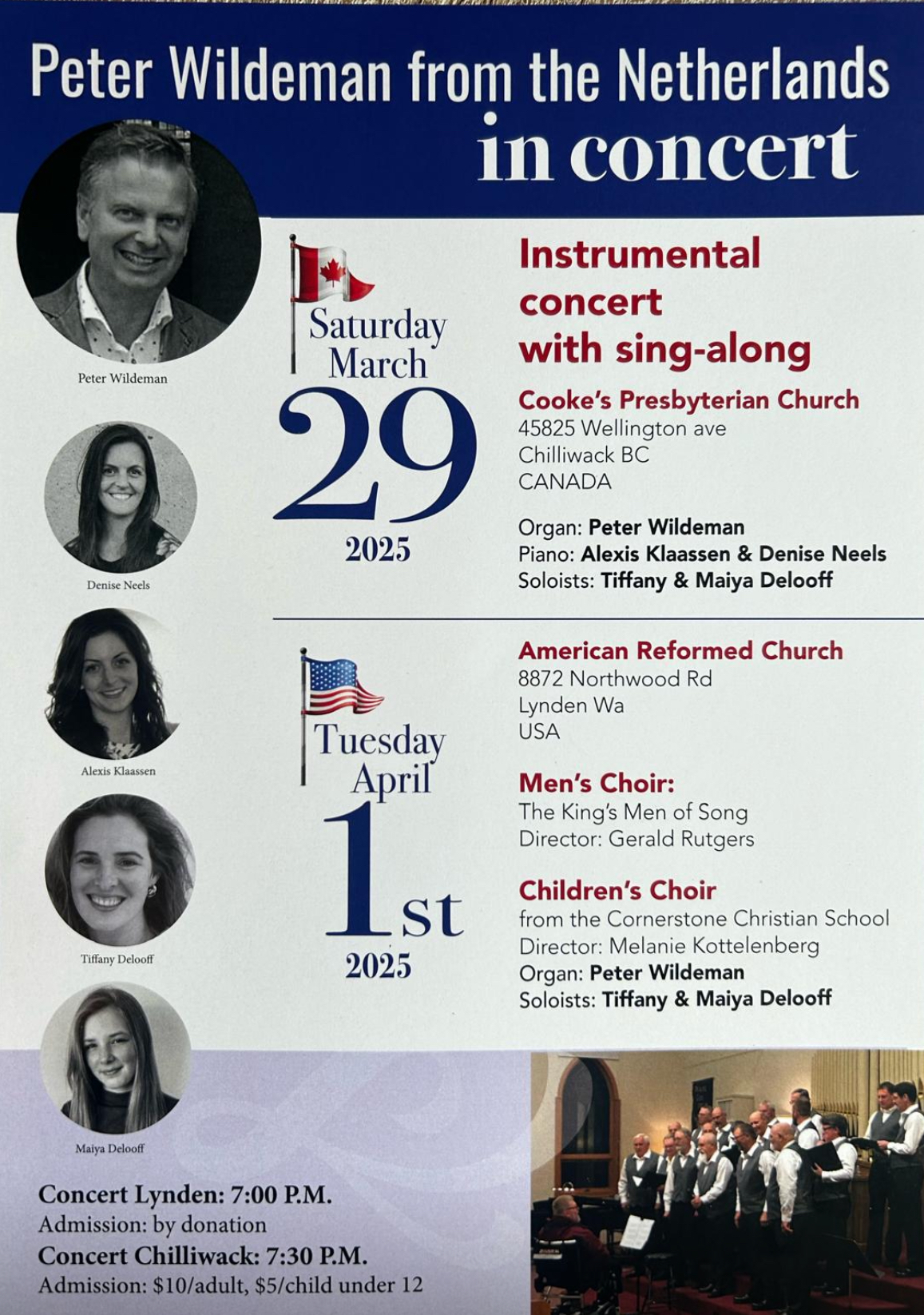 Peter Wildeman in concert USA, Lynden (Washington) - Peter Wildeman